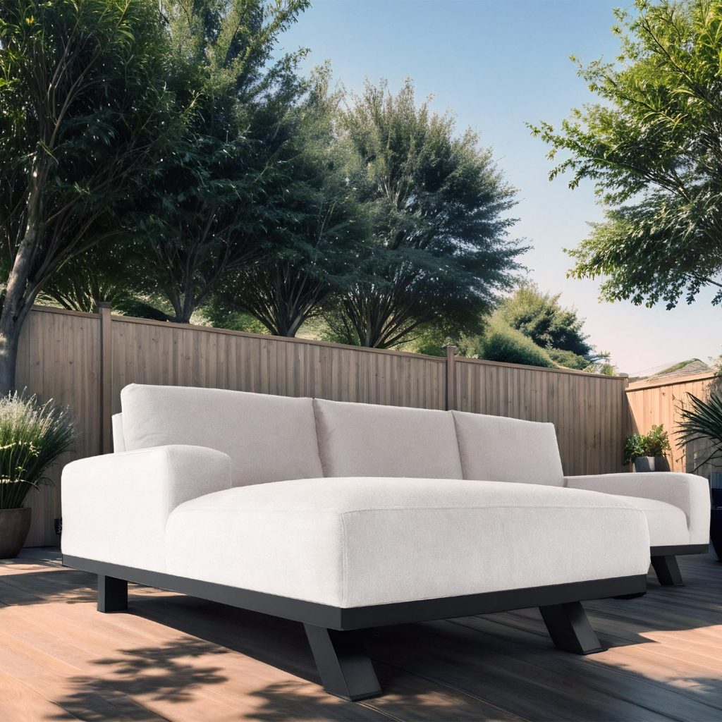Flow. Easey chaise loungebank graumel chalk kopen? | Latour Tuinmeubelen