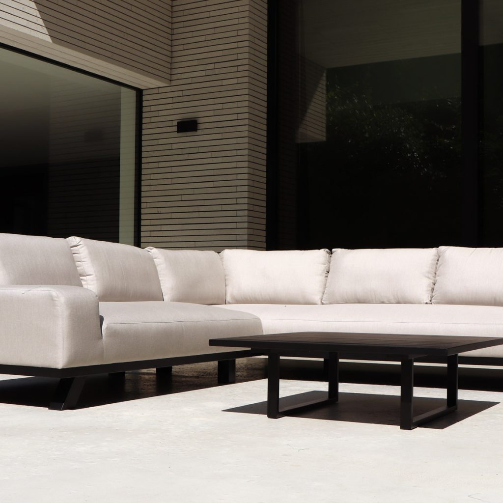 Flow. Easey hoek loungebank graumel chalk kopen? | Latour Tuinmeubelen
